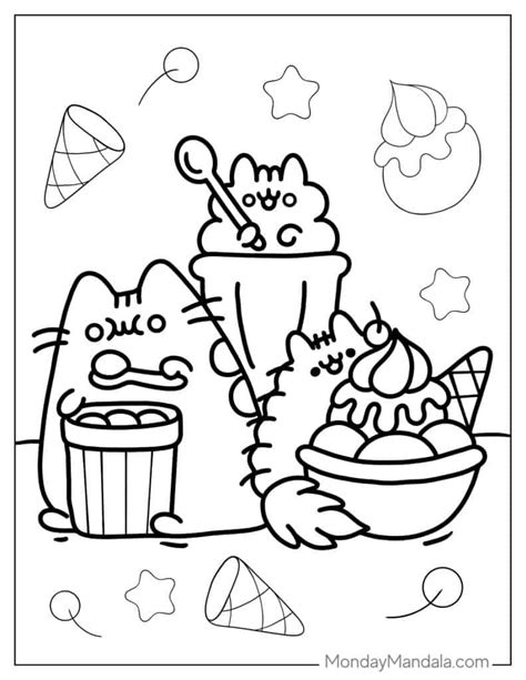 Spring Pusheen Coloring Sheet 🖍 Pusheen Pip And Stormy Printable