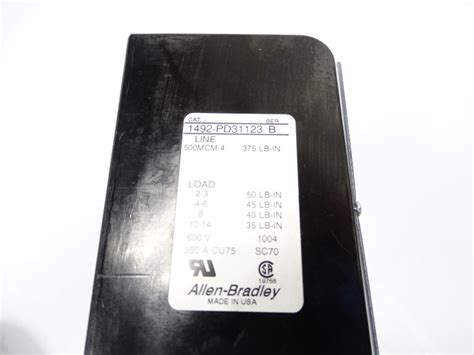 Allen Bradley 1492-PD31123 Series B Power Distribution Block