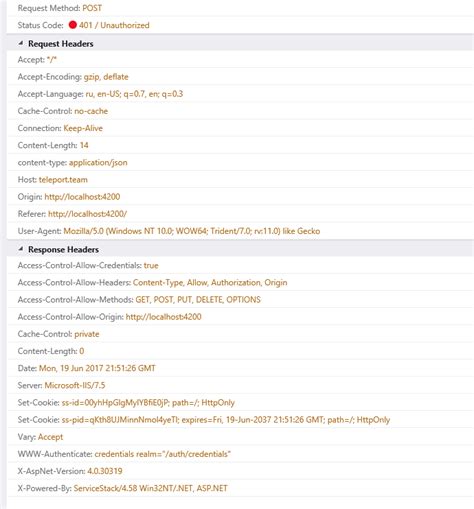Servicestack Javascript Typescript Client And Cors Stack Overflow