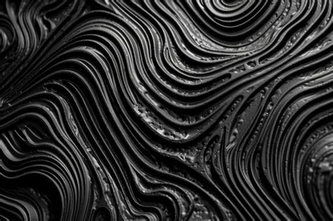 Premium Ai Image Monochromatic Abstract Image Featuring Flowing Waves