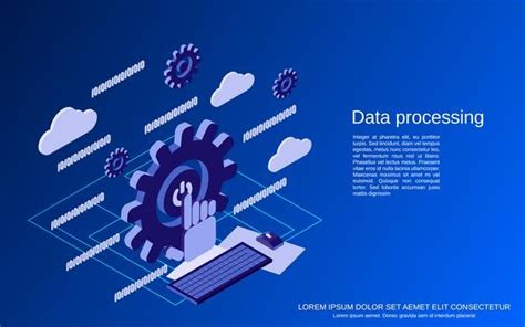 Premium Vector Cloud Computing Flat Isometric Vector Concept Illustration
