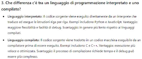 che differenza c è tra un linguaggio di programmazione interpretato e