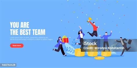 돈 연단에 서있는 사람들은 처음 3 위를 차지하고 트로피 컵으로 공중으로 뛰어 오릅니다 1위에 대한 스톡 벡터 아트 및 기타 이미지 1위 Championship 경쟁