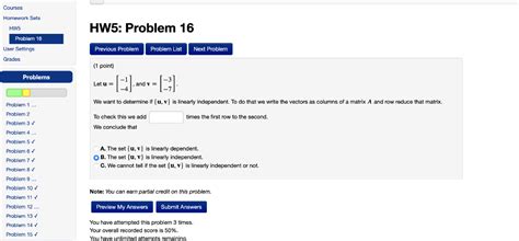 Solved We want to determine if 𝐮 𝐯 u v is Chegg