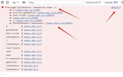 uncaught syntaxerror unexpected token