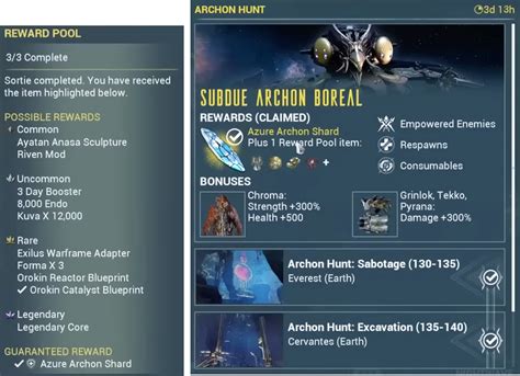 warframe free archon shard