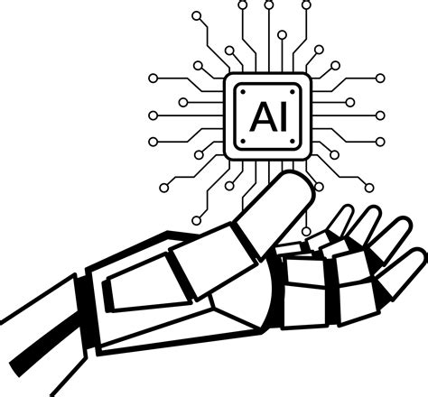 Robot Hand With Ai Chip Artificial Intelligence Illustration 24595813 Png