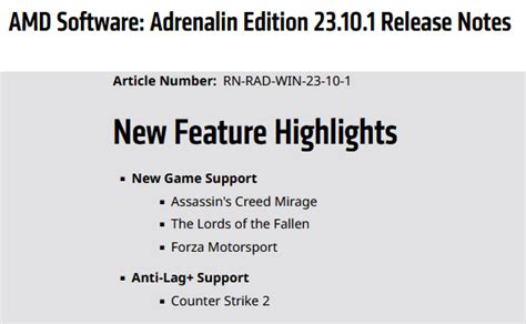 AMD Software Adrenalin 23 10 1 WHQL Released TechPowerUp