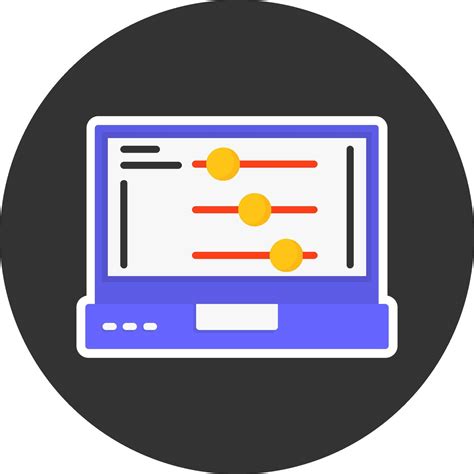 Settings Flat Grey Circle Style Icon 54382154 Vector Art At Vecteezy