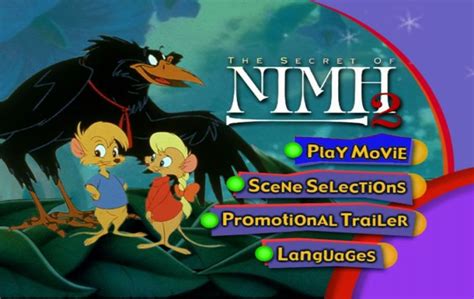 The Secret Of Nimh 2 Timmy To The Rescue 1998 Dvd Menus