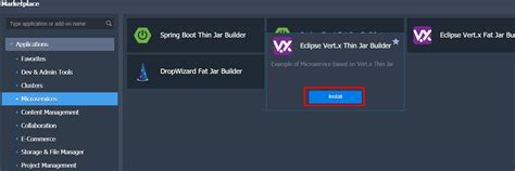 how to build and deploy vert x fat or thin microservice application to