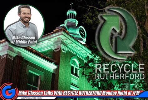 Mike Classen Talks With Recycle Rutherford Monday Night Wgns Radio