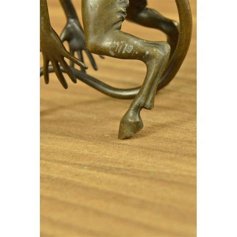 Satyr Chasing Nymph Original Vienna Bronze Collector Edition Sculpture