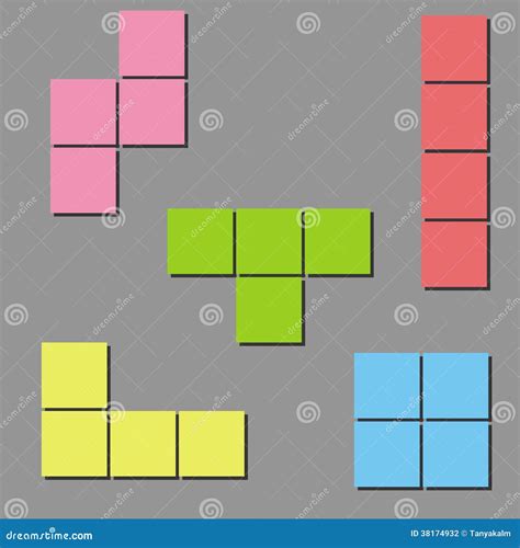Tetris Background Vector Stock Vector Illustration Of Mosaic 38174932