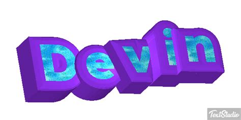Devin Name Animated  Logo Designs