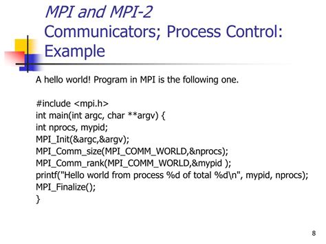 Ppt Lecture 7 The Message Passing Interface Mpi Powerpoint Presentation Id4046840
