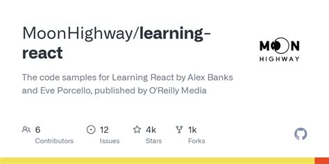 github moonhighway learning react the code samples for learning