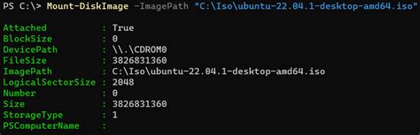 How To Mount And Unmount Iso File In Powershell Byteinthesky