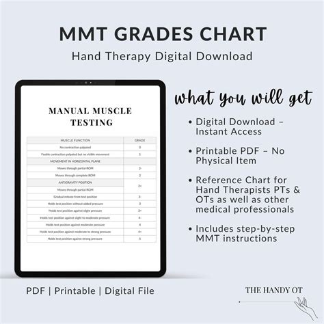 Manual Muscle Testing Mmt Chart Occupational And Physical Therapy