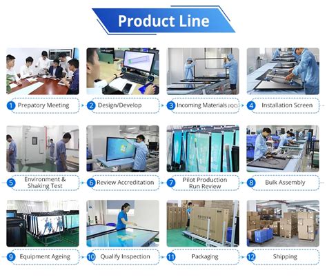 Capacitive Curved Touch Screen Game Display 32 43 49 55 Inch