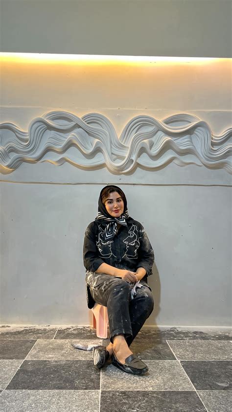 ‎زهرا حسینی گچبری مدرن مجسمه‎ ‎پروژه جناب حسینی از تهران ، قسمتی از