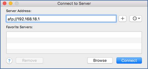 AFP Server Shared Access To Files Keenetic