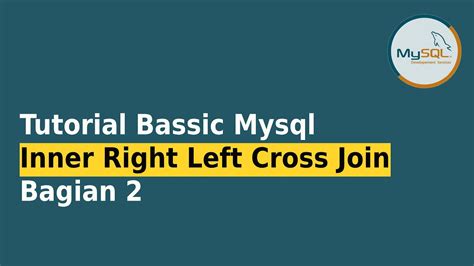 Mysql Inner Left Right Cross Join Part 2 Tutorial Dasar Mysql Youtube
