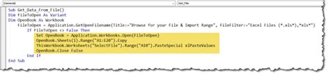 Excel Vba Getopenfilename To Browse And Select File Xelplus Leila