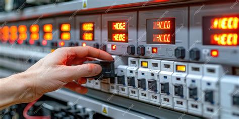 Hand Adjusting Power Consumption Settings On An Energy Management
