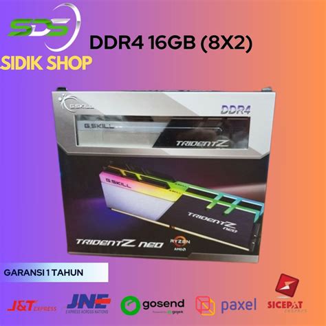 Jual G Skill Trident Z Neo Ddr4 3200mhz 16gb 2x8gb F4 3200c16d 16gtzn Shopee Indonesia