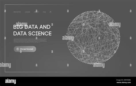 Big Data And Data Science Futuristic Technology Data Visualisation Stock Vector Image And Art Alamy