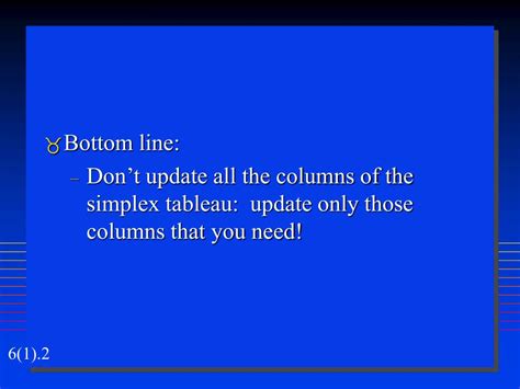 Ppt Chapter 6 The Revised Simplex Method Powerpoint Presentation Free Download Id 4438701