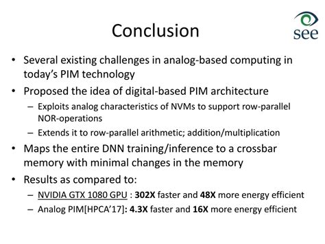 Ppt Floatpim In Memory Acceleration Of Deep Neural Network Training With High Precision