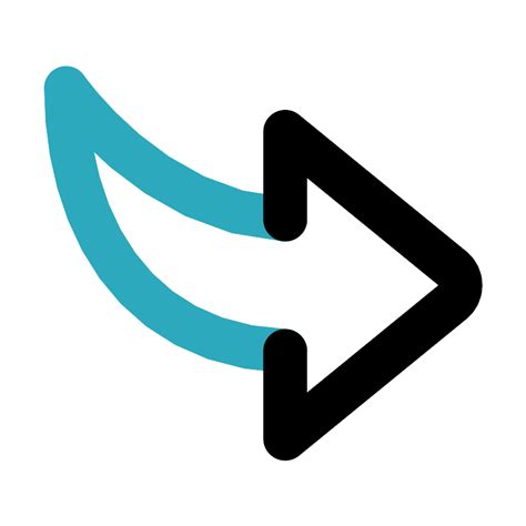 Curve Arrow Right Vector SVG Icon SVG Repo