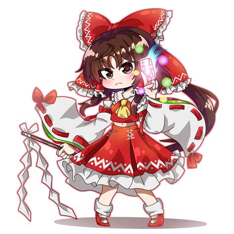 Reimu Harukei Chibi By Memesandrainbows On Deviantart