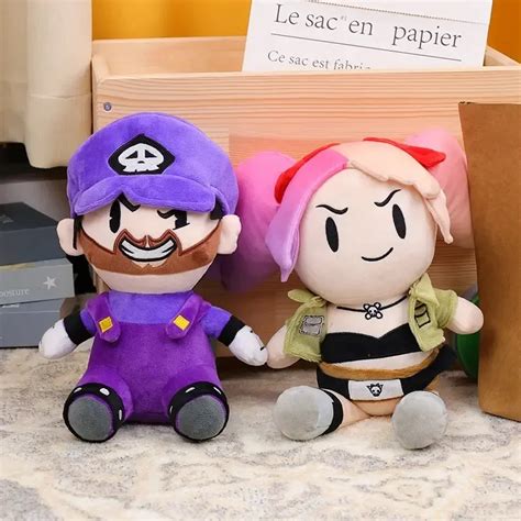 New Design Smg Su Per Ma Ria Large Cute Standing Purple Maria Soft Plushies Kawaii Plumber Pink