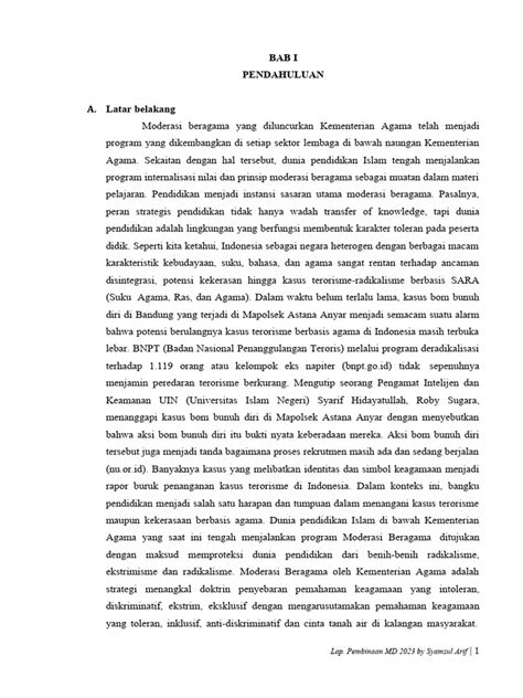 Laporan Bimlat Gpai 2023 Pdf