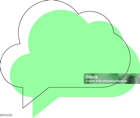 대화 및 대화 기호입니다 웹 사이트 앱 광고 상점 상점을위한 구름 형태의 연한 녹색 음성 거품의 생생한 그림 0명에 대한 스톡 벡터 아트 및 기타 이미지 Istock