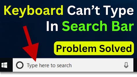 How To Fix Keyboard Can T Type In Search Bar Windows Keyboard Not Working In Search Bar