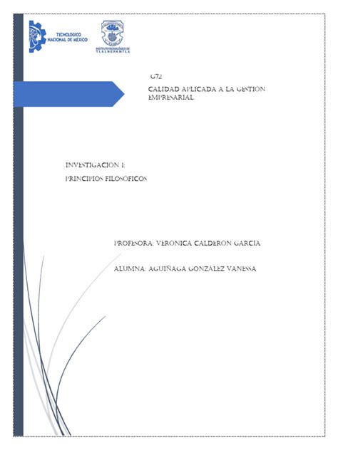 Principios Filosoficos Pdf Calidad Comercial Marketing