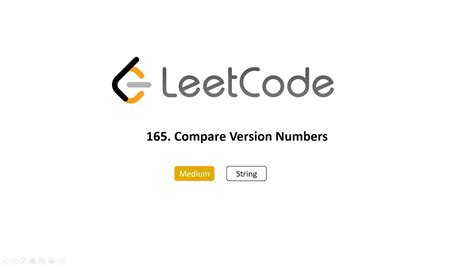 Leetcode165 Compare Version Numbers 比较版本号 Youtube