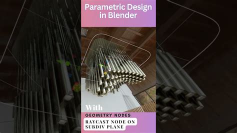 Parametric Design In Blender Blender Architecture Parametric Geonodes Shorts Diypzy