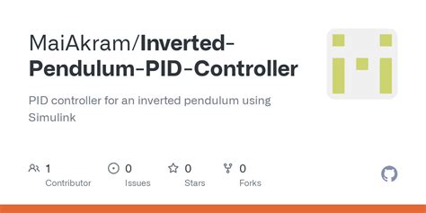 Github Maiakraminverted Pendulum Pid Controller Pid Controller For