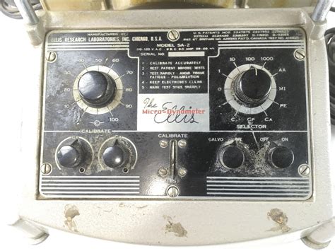 Lot Vintage Ellis Micro Dynameter Quackery Device