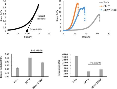 A Calculated Parameters Including Tangent Modulus And Extensibility Download Scientific