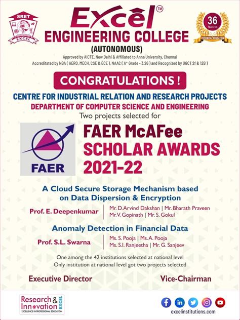 Congratulations Excel Engineering Excel Institutions