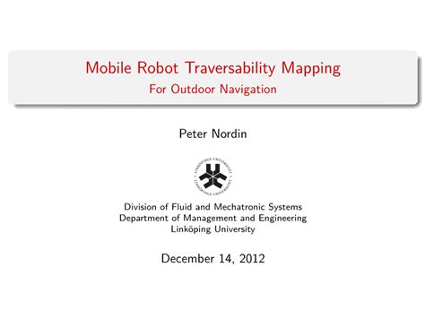 Pdf Mobile Robot Traversability Mapping For Outdoor Navigation