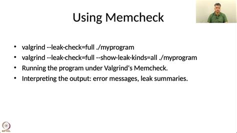 Week 10 Lecture 5 Profiling And Debugging Of The Codes Using Valgrind