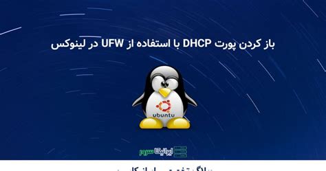 نحوه باز کردن پورت Dhcp با استفاده از Ufw در لینوکس ایرانیکا سرور