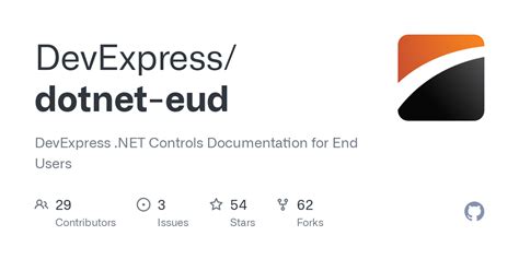 Github Devexpressdotnet Eud Devexpress Net Controls End User
